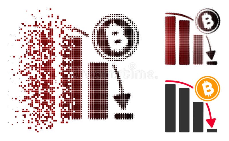 Dispersed Pixelated Halftone Bitcoin Epic Fail Chart Icon Stock Vector ... Dispersed Pixelated Halftone Bitcoin Epic Fail Chart Icon Stock Vector ...