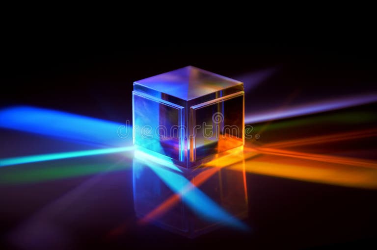 Dichroic Reflective Square Cube Scattering Beam Stock Photos - Free ...