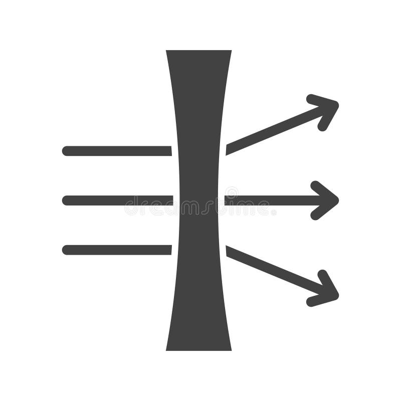 Dispersion Icon Vector Image. Stock Vector - Illustration of refraction ...