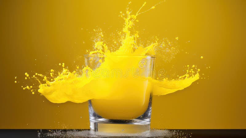 Dispersion powder in water stock illustration. Illustration of reaction ...