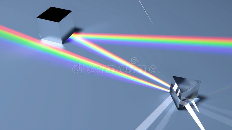 Concetto Di Rifrazione E Della Dispersione Della Luce Luce Che Splende ...