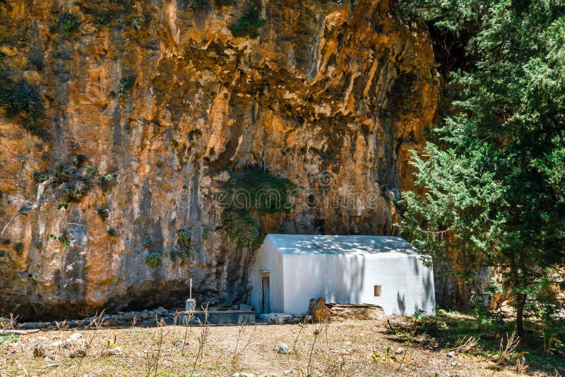 Displaced Village Samaria in Samaria Gorge, Greece Stock Image - Image ...