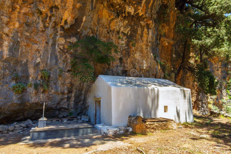 Displaced Village Samaria in Samaria Gorge, Greece Stock Image - Image ...
