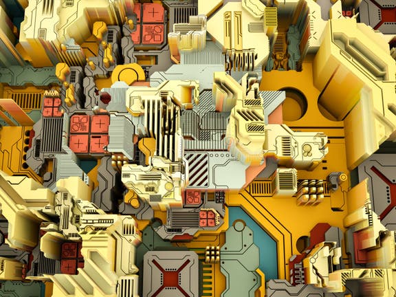 Displacement Technology stock illustration. Illustration of computer ...