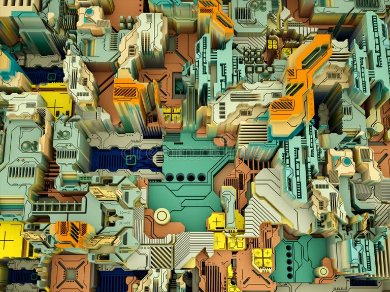 Displacement Technology stock illustration. Illustration of research ...