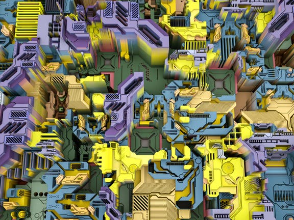 Displacement Technology stock illustration. Illustration of science ...