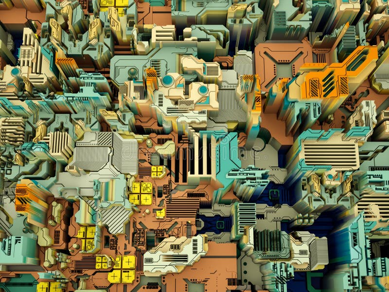 Displacement Technology stock illustration. Illustration of grid ...