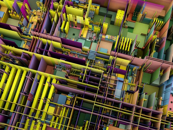 Displacement Technology stock illustration. Illustration of reality ...