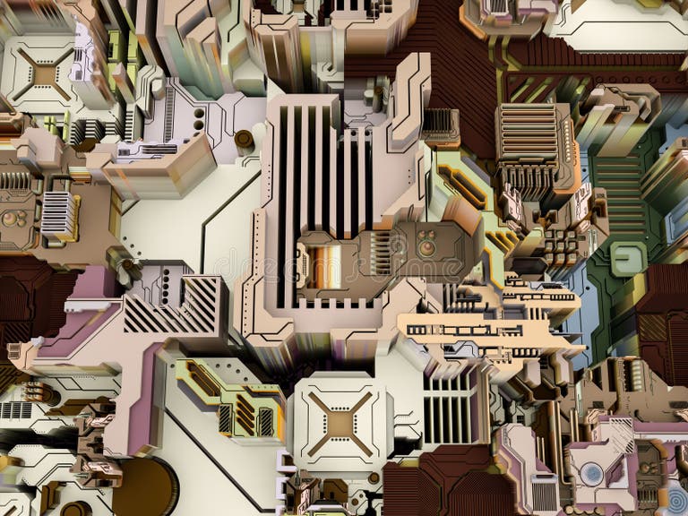 Displacement Technology stock illustration. Illustration of mograph ...