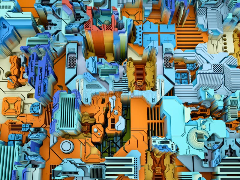 Displacement Technology stock illustration. Illustration of elevation ...