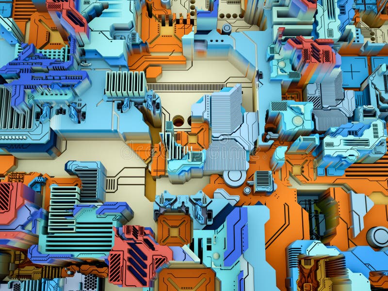 Displacement Technology stock illustration. Illustration of ...