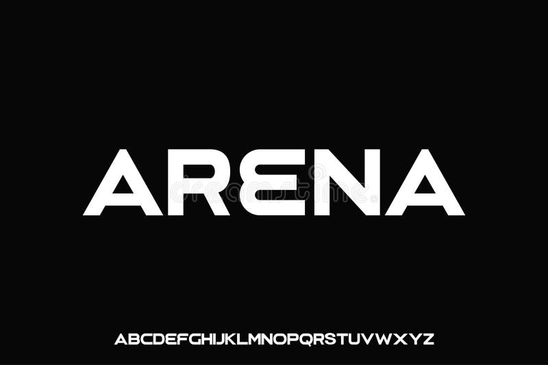 Display Alphabet Font Vector Design Stock Vector - Illustration of ...