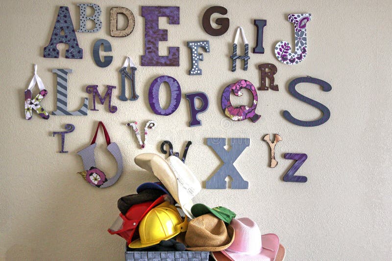 A Display of the American Alphabet Made Up of Various Sized Letters ...