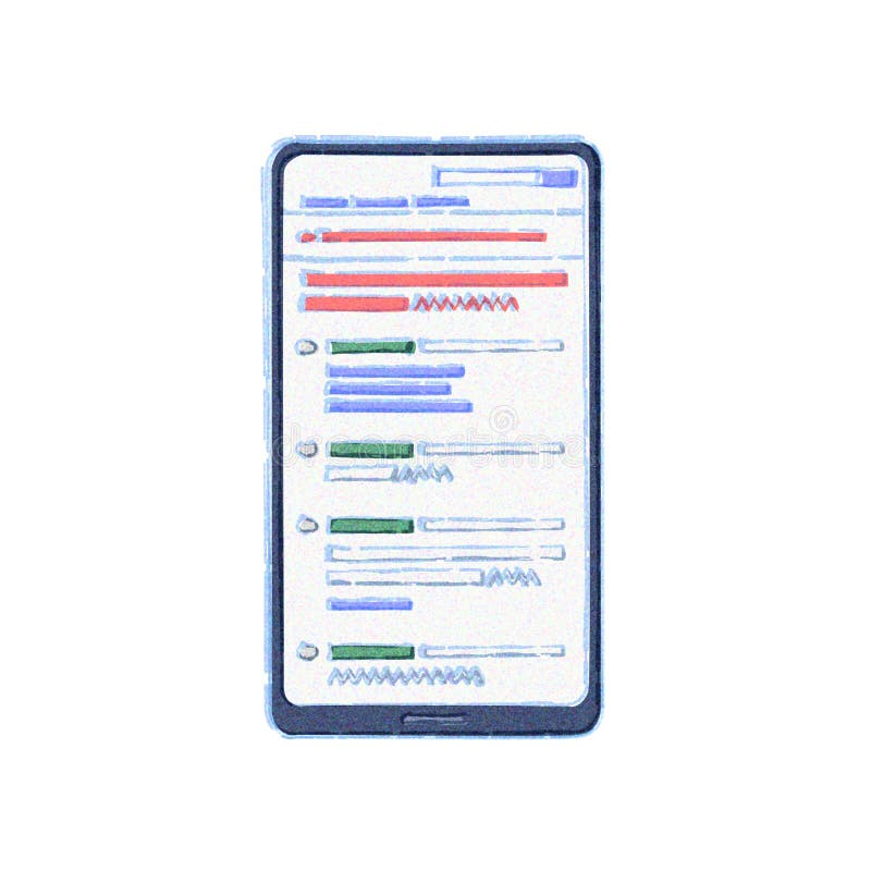 Display Anonymous Bulletin Board on Smartphone Stock Illustration ...