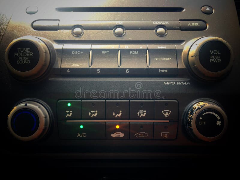 Display Audio Bottom Control Panel ,Audio Bottom Control Stock Photo ...