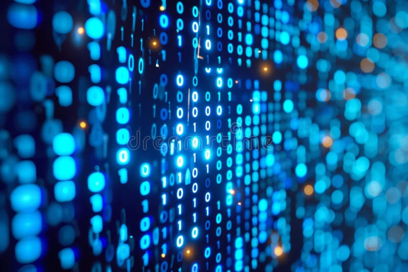 Display of Binary Numbers on Monitor. Visualizing Complex Computations ...