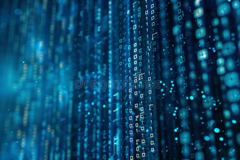 Display of Binary Numbers on Monitor. Visualizing Complex Computations ...