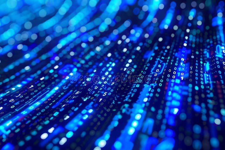 Display of Binary Numbers on Monitor. Visualizing Complex Computations ...