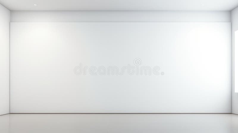 Display blank canvas wall stock illustration. Illustration of clean ...