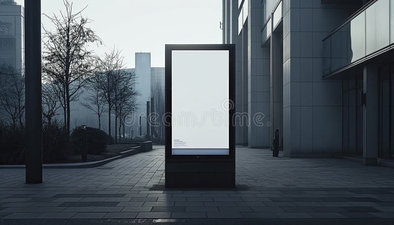 Display, Blank Clean Billboard or Signboard Mockup for Offers or ...
