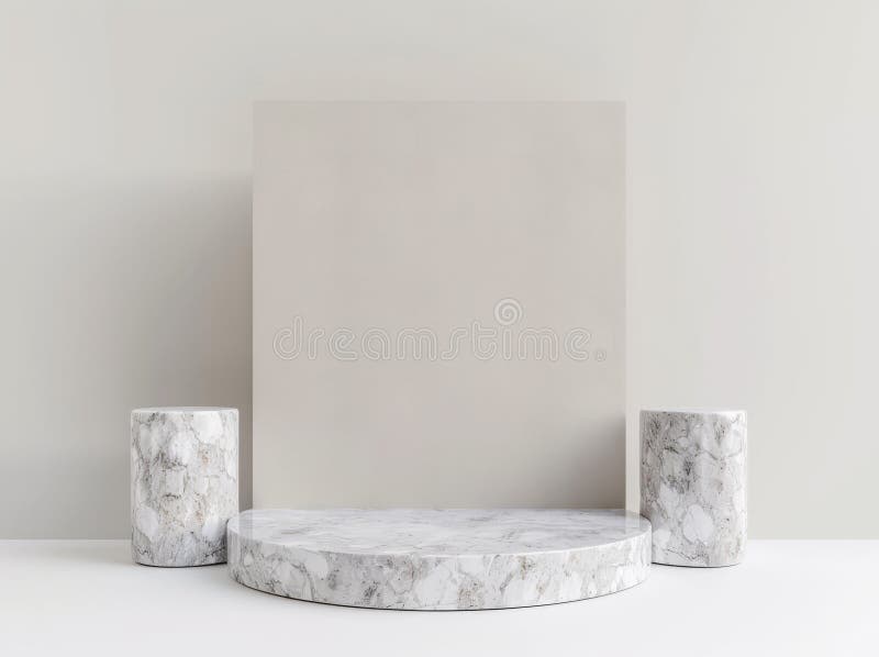 Display Blank for Mock Ups and Branding. Illustration Rendered in 3D ...