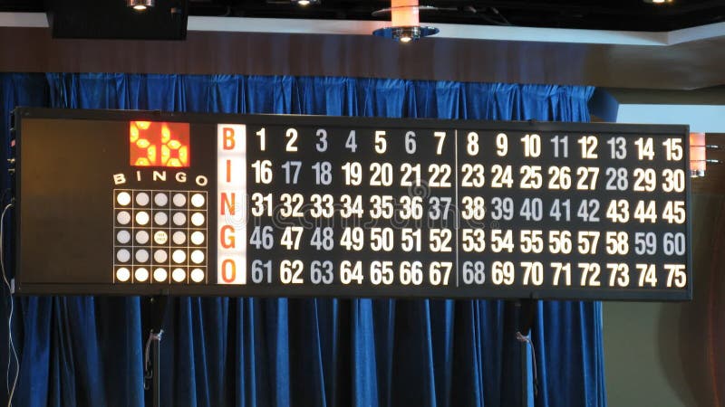Display with Blinking Numbers during Bingo Game, Stock Video - Video of ...