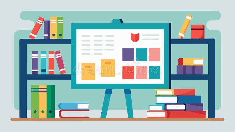 A Display Board in the Library Displaying Upcoming Events and Programs ...