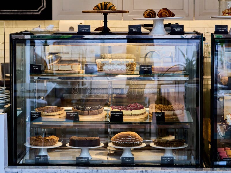 Display of Cakes and Pastries Stock Photo - Image of people, market ...