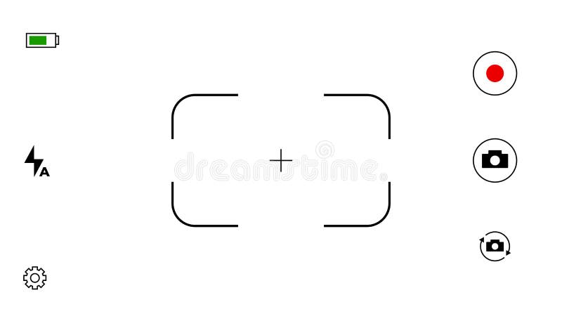 Display Camera Lens Viewfinder Frame Template Stock Vector ...