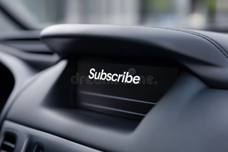 Display in Car Console Shows Subscribe Message while Vehicle is Parked ...