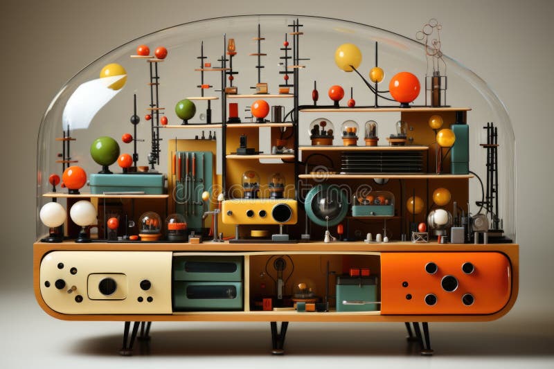A Display Case with a Bunch of Objects Inside of it. Generative AI ...
