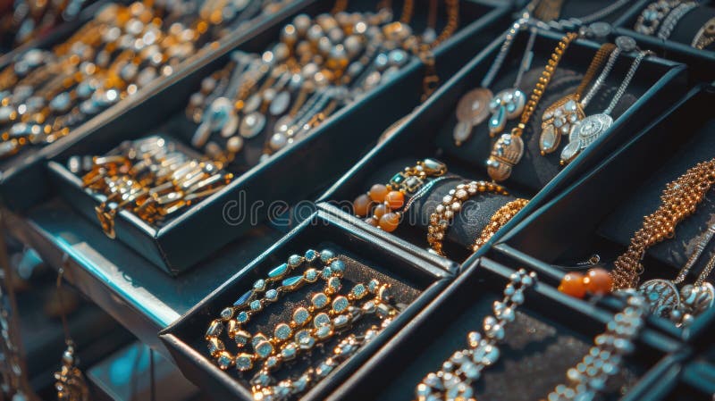 Display Case Filled Lots Jewelry Stock Photos - Free & Royalty-Free ...