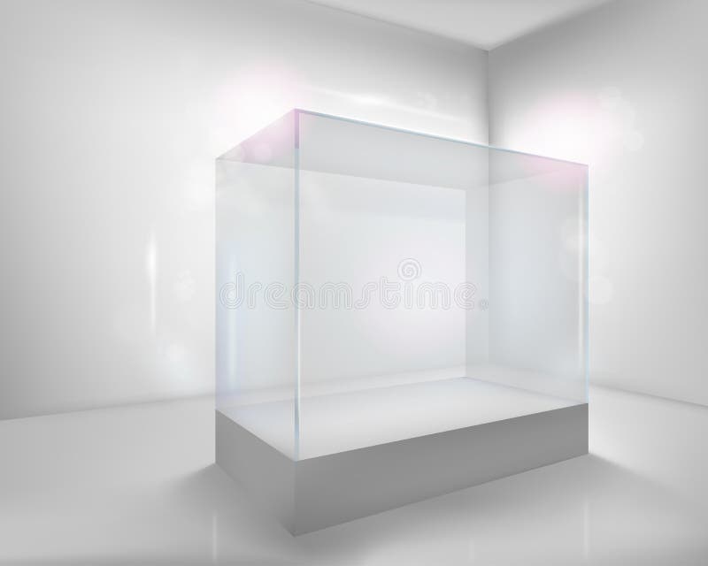 Display Case. Vector Illustration. Stock Vector - Illustration of expo ...