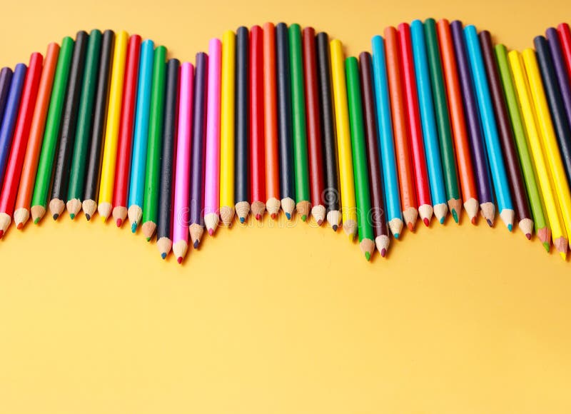 A Display of Colored Pencils Stock Photo - Image of sketching, artist ...