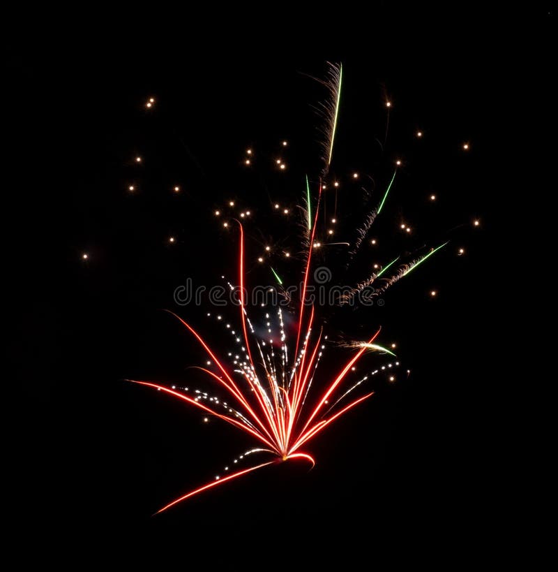 Display of Colorful Fireworks in the Black Sky - Wide Wallpaper Stock ...