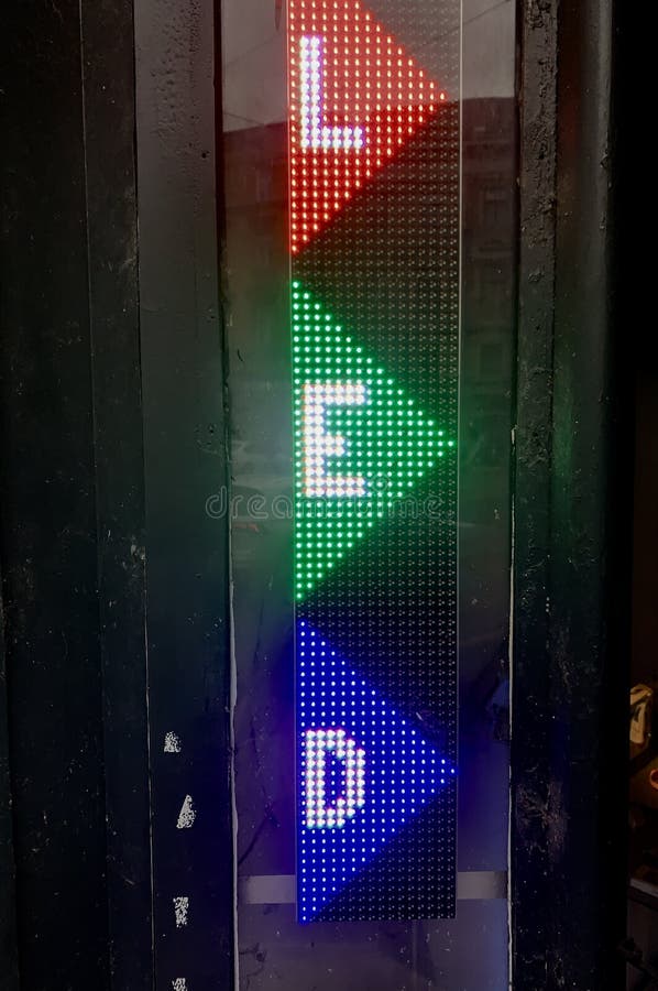 Led Light in Different Colour Stock Photo - Image of lights, colour ...