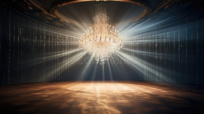 Display curved light rays stock illustration. Illustration of ceiling ...