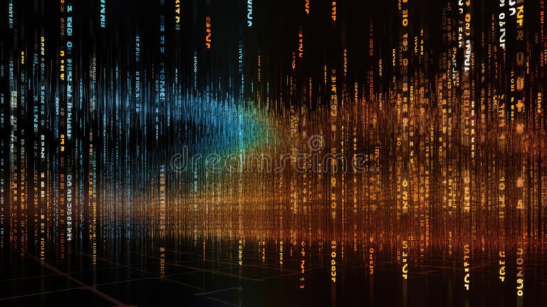 Display Data Numbers Abstract Stock Illustration - Illustration of ...