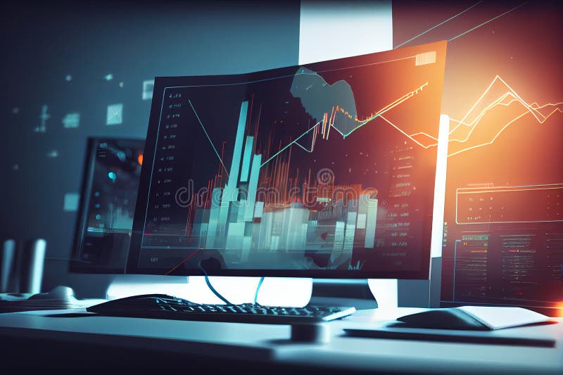 Display with data set stock illustration. Illustration of graph - 270847994