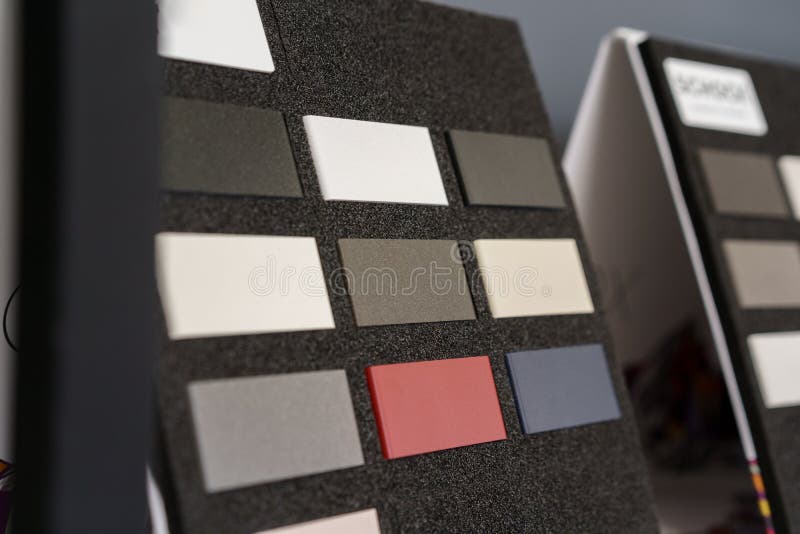 Display with Decorative Artificial Stone Samples for Interior Stock ...