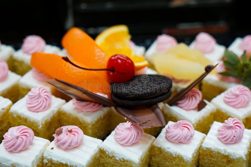 Display of Dessert and Pastries at a Buffet Spread Stock Photo - Image ...