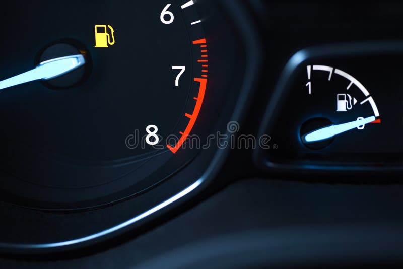 Display Devices on the Car Panel Show that the Fuel in the Tank is ...