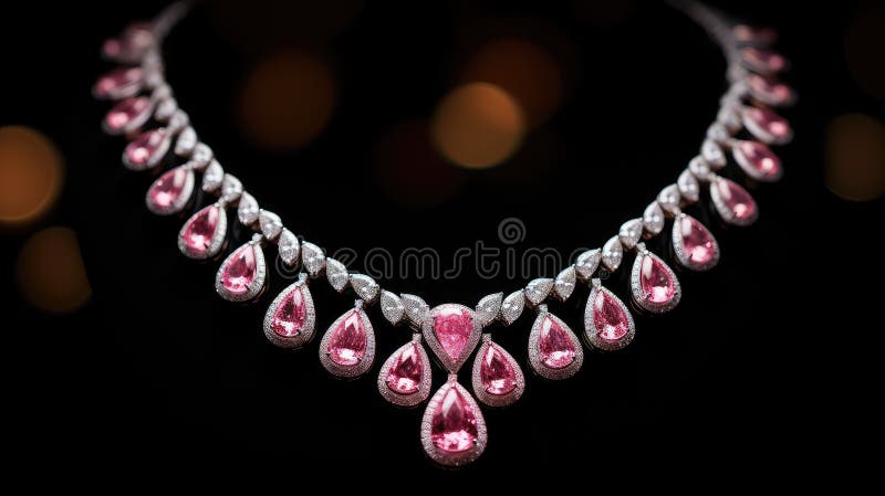 Display diamond pink stock illustration. Illustration of adorned ...