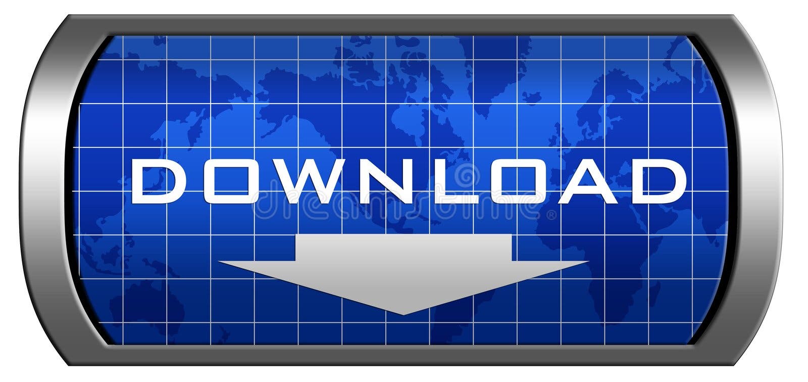 Download Button stock illustration. Illustration of hightech - 38044