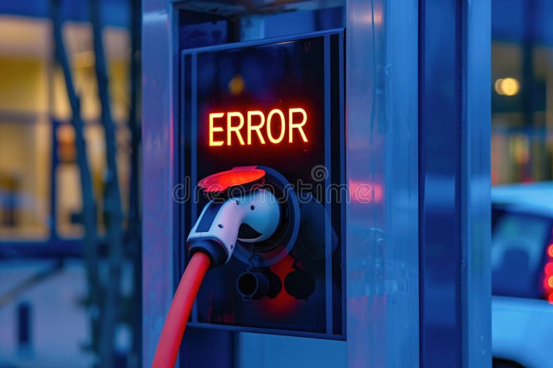 Display on the Electric Charging Station Shows an Error Message, Failed ...