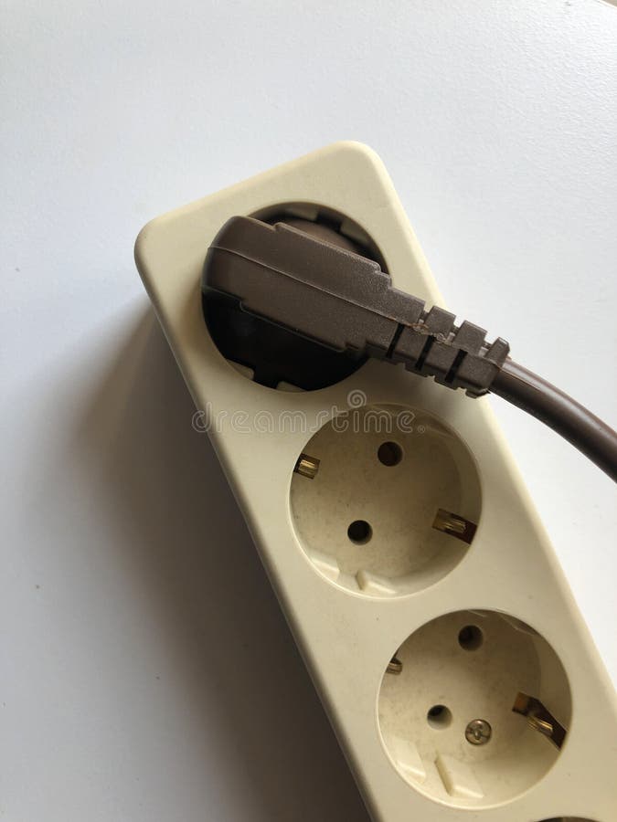 Display Electrical Socket on White Background Stock Photo - Image of ...