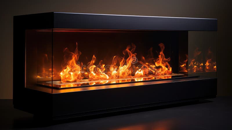 Display electronic fire stock illustration. Illustration of virtual ...