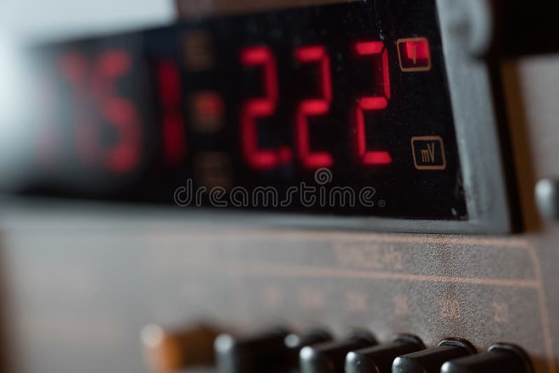 Display of Electronic Measuring Instrument Stock Image - Image of ...