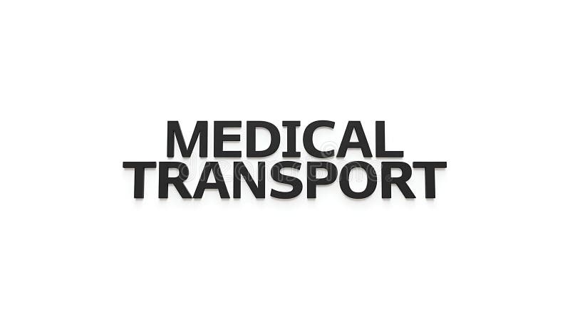 Medical Transport Signage Highlighting Essential Healthcare Logistics ...
