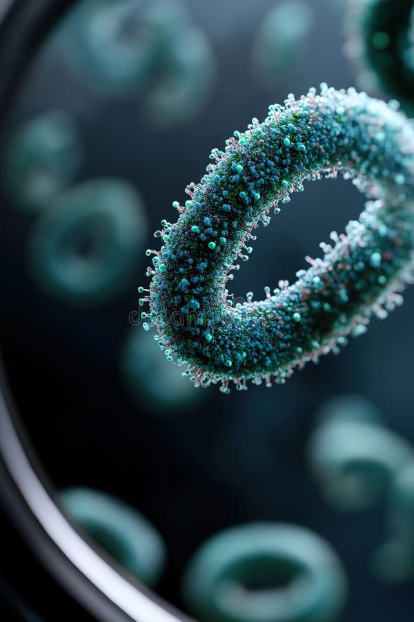 This Display Features a Simulated Microscope View Showcasing Enlarged ...